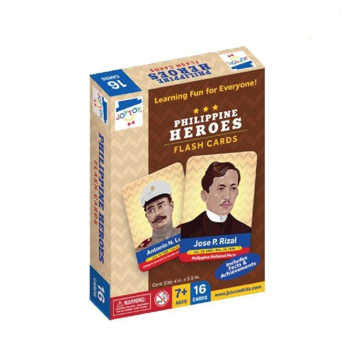 JOYTOY - Philippine Heroes Flash Cards | Lazada PH