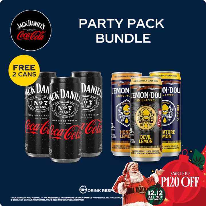 [BUY 4, GET 2 FREE] Jack Daniel's & Coke and Lemon Dou Party Pack ...