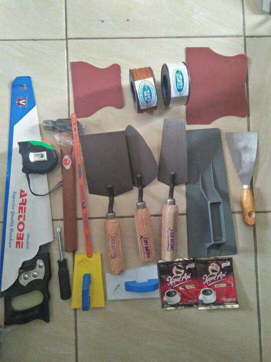 Alat tukang bangunan super lengkap paket | Lazada Indonesia