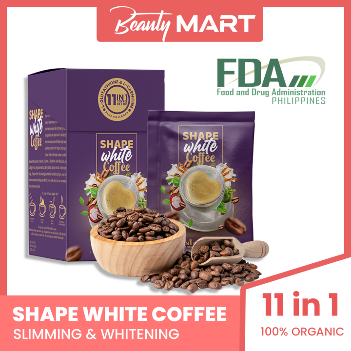 Shape White 11 in 1 Slimming & Whitening Coffee 10 Sachets | Lazada PH