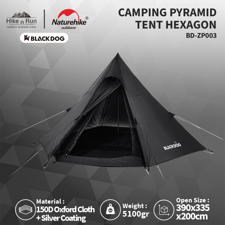 Tenda Camping Piramid Blackdog BD-ZP008 Camping Pyramid Tent Hexagon ...