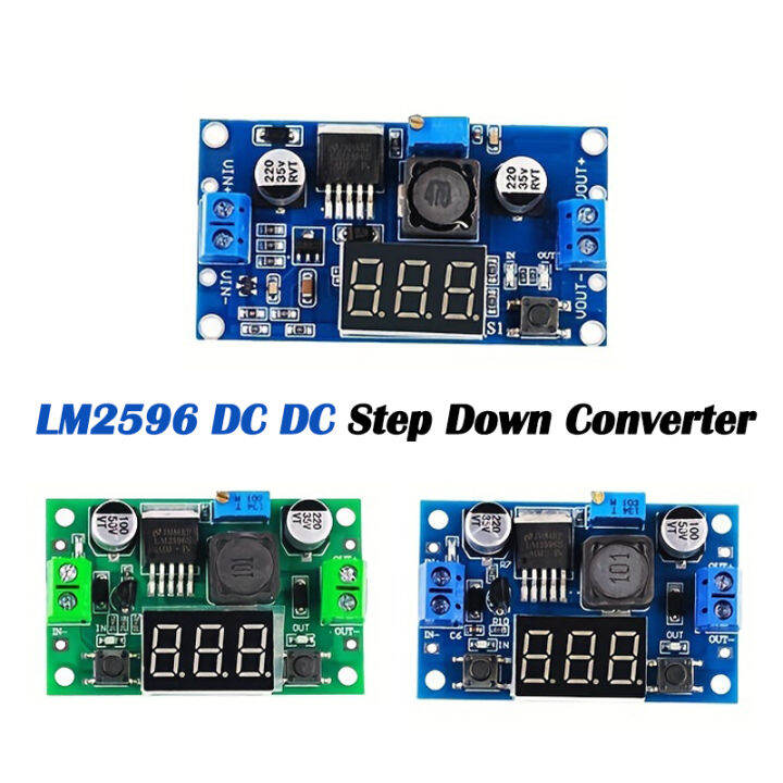 1pcs LM2596 DC DC Step Down Converter Voltage Regulator LED Display Voltmeter 4.0~40 to 1.3-37V ...