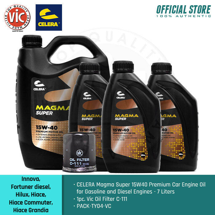 CELERA Magma Super 15W40 Premium Car Engine Oil JM07008/JM07009 + VIC ...