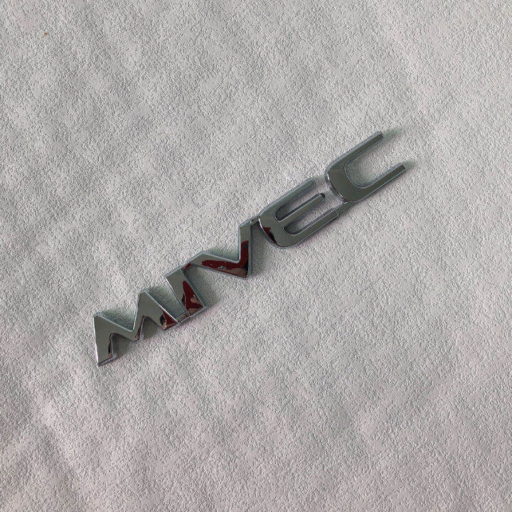 MIVEC Logo Car Badge Rear Emblems Decoration ABS Sticker Decals For ...