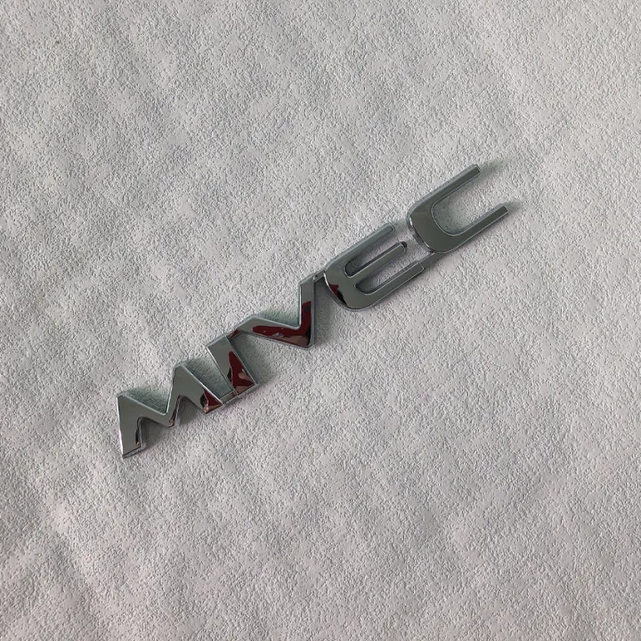 MIVEC Logo Car Badge Rear Emblems Decoration ABS Sticker Decals For ...