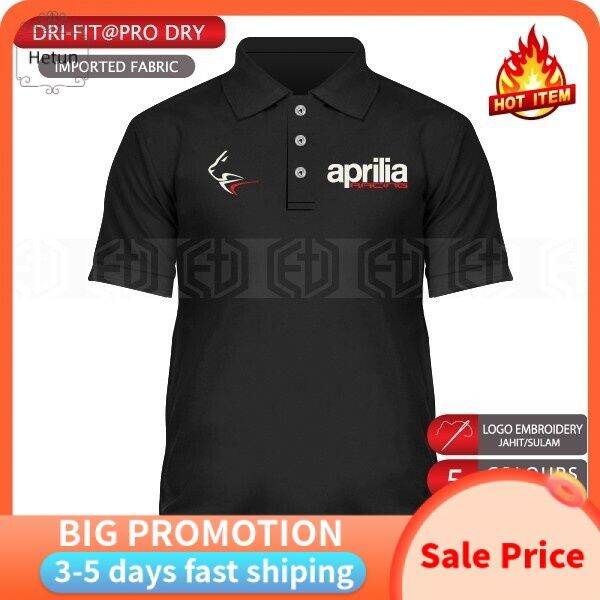 Dry Fit Aprilia ไมโครไฟเบอร์ Polo T เสื้อ MotoGP Superbike Tuning ...