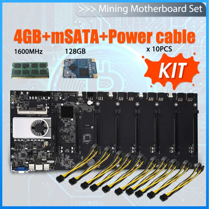 Elecity BTC-T37 Riserless Mining Motherboard 8 GPU Bitcoin Crypto ...