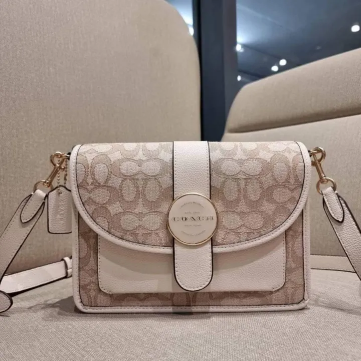 Coach C8307 Lonnie Crossbody In Signature Jacquard Ladies Bag - Chalk ...