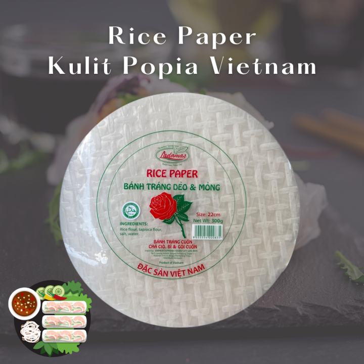 Rice Paper Kulit Popiah Vietnam 22CM - 300g | Lazada