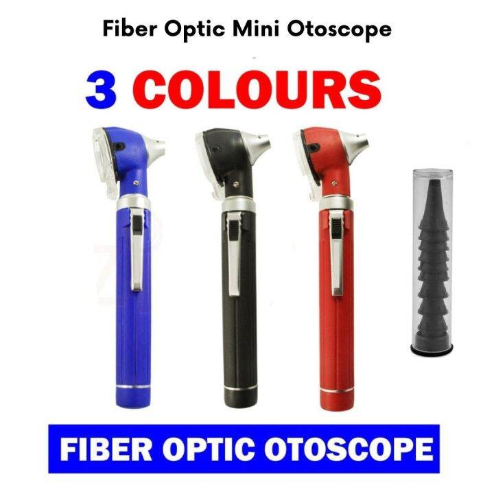 Ear Exam Kit Fiber Optic Mini Otoscope Set Medical Diagnostic ...