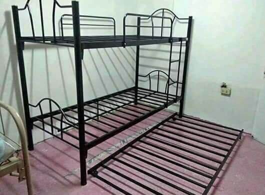 double deck with pull out bed fra,e only single size / cash on delivery only !!! | Lazada PH