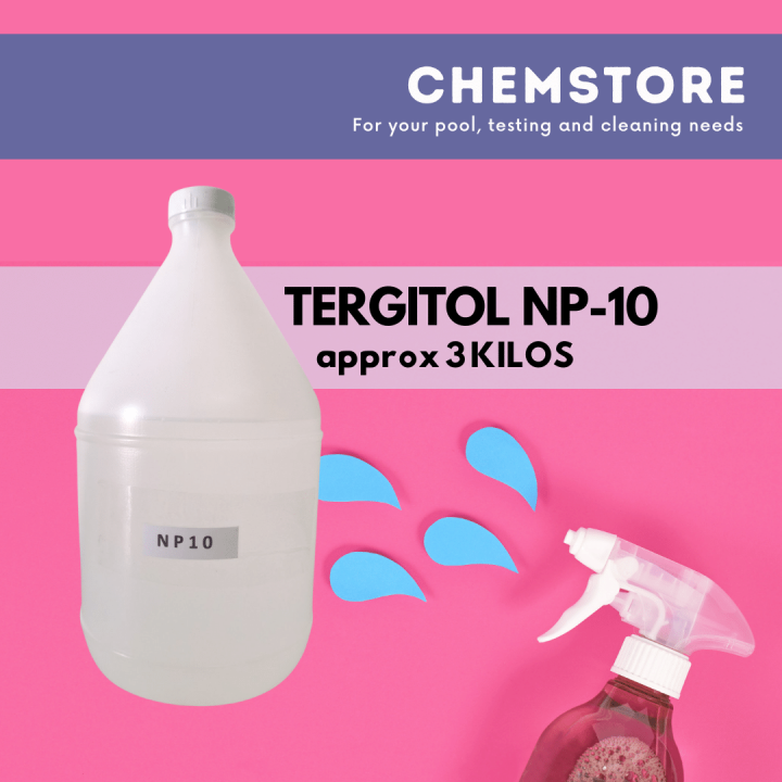3 KILOS NP10 Tergitol Nonionic Surfactant For Cleaners, Degreasers 3kg Chemstore | Lazada PH