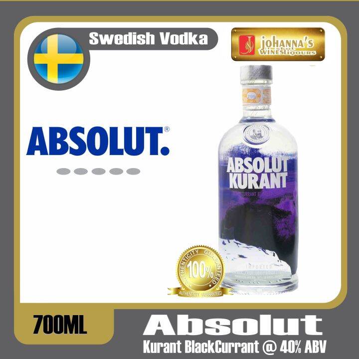 Absolut Kurant Vodka 700 mL | Lazada PH
