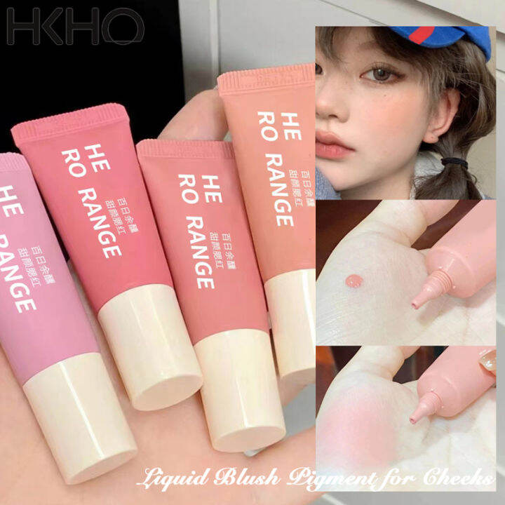HKHO เครื่องสำอางระดับมืออาชีพที่ปัดแก้มสีแดงบำรุงผิวสำหรับบลัชออนอาย ...