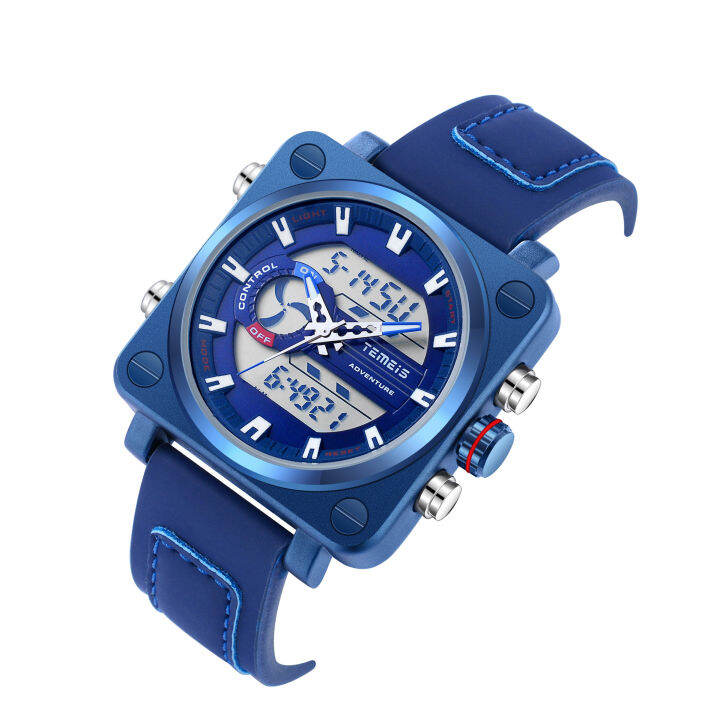 Timeis Dual display men watch Waterproof Electronic Watch Led light new ...