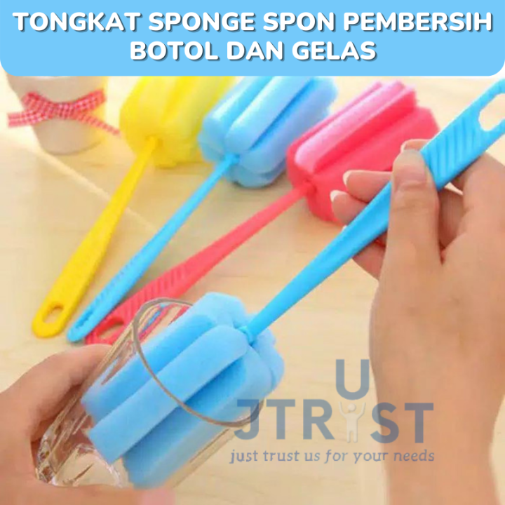 Sponge Tongkat Spon Pembersih Botol Dan Gelas / Spoge Pembersih ...