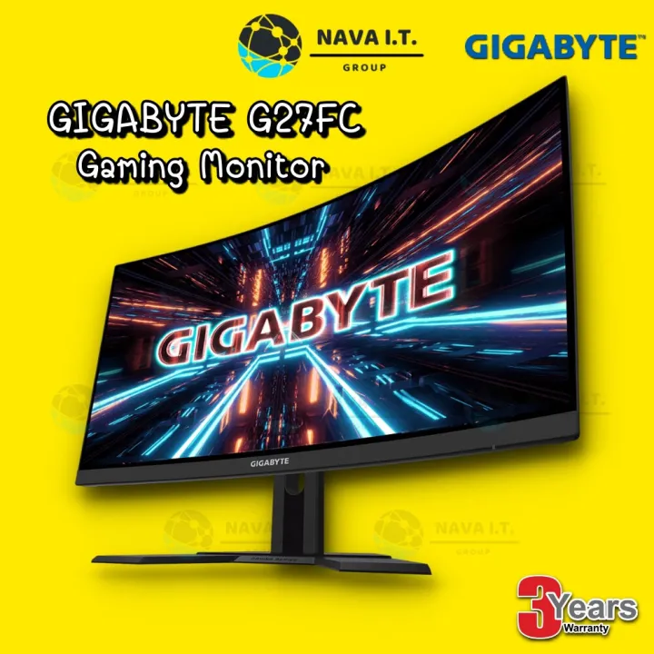 🔥HOT⚡️ MONITOR (จอมอนิเตอร์) GIGABYTE G27FC Gaming Monitor Curve 27" VA ...