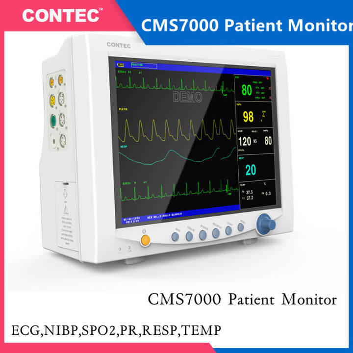 CONTEC CMS7000 ICU Vital Signs Patient Monitor Cardiac Multi-parameter ...