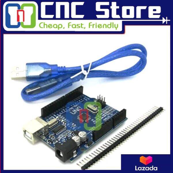 [BRD-0002C] UNO R3 ATMEGA328P SMD CH340 ATMEGA328P-PU USB CABLE | Lazada Indonesia
