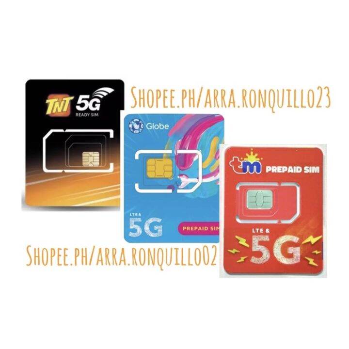 10pcs. TNT 5g / GLOBE TM 5g SIM CARD FRESH | Lazada PH