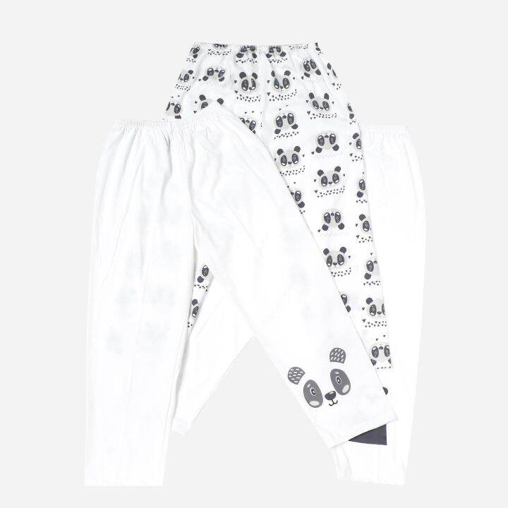 SM Basics Girls' 3-Piece Panda Pajama Pants Set in White | Lazada PH