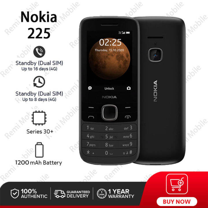 Original Nokia 225 Keypad Cellphone Mobile Phone Dual SIM Feature phone ...