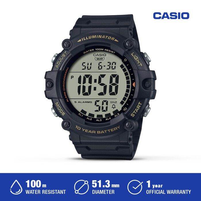 Jam Tangan Casio Digital Pria Original AE-1500WHX-1AVDF | Lazada Indonesia