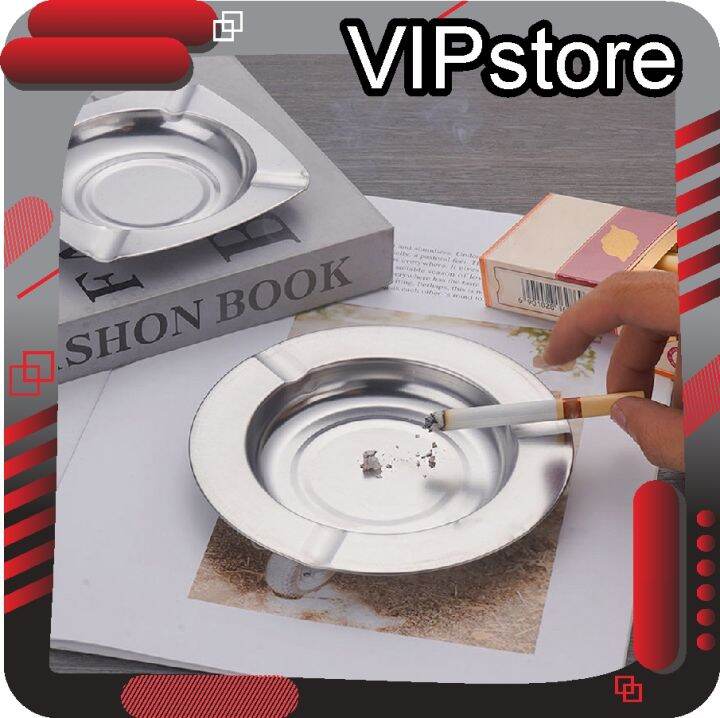 VIP Asbak Stainless Bulat 12cm Mangkok Rokok Besi Ashtray R863 | Lazada ...