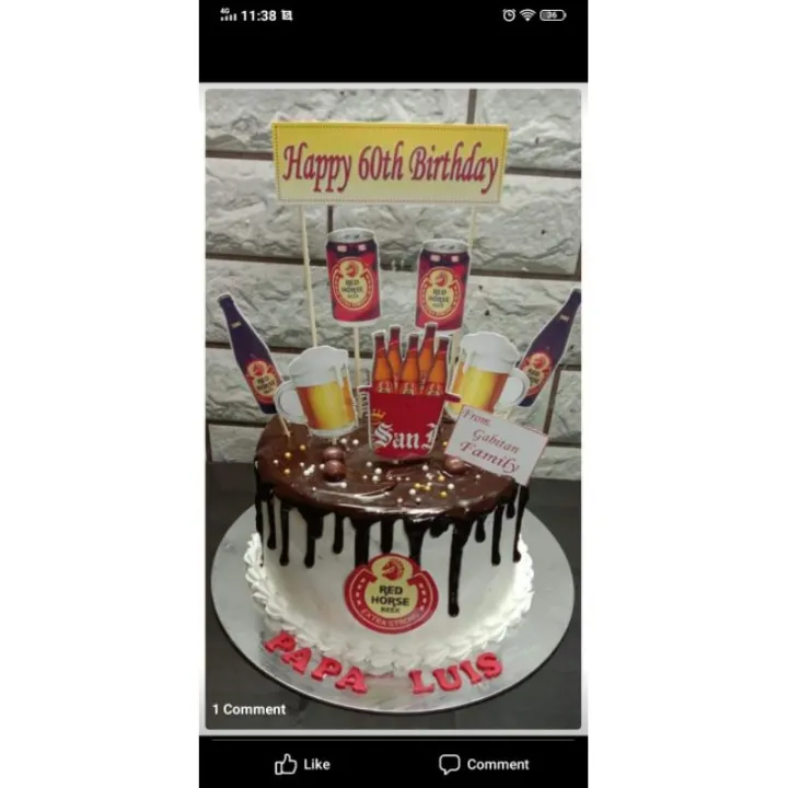 CAKE TOPPER PRINT liquor set | Lazada PH