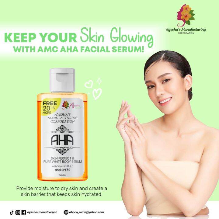 AHA -MAZING SERUM Ayesha 50ML Ayesha beauty products | Lazada PH