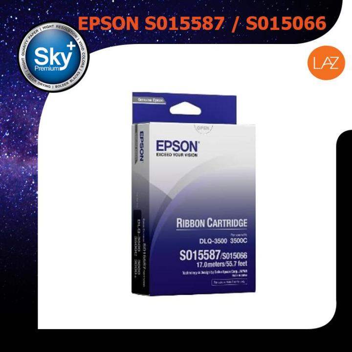 Epson S015587 / S015066 Dot Matrix Printer Ribbon for DLQ-3000 / 3000 ...