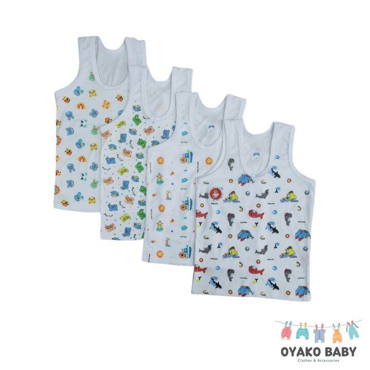 3pcs Lucky CJ Baby Boy Sando Baby Clothes Sleeveless | Newborn Clothing ...