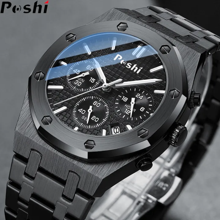 Original Men 'S Watches POSHI Top Luxury Brand Automatic Date Display ...