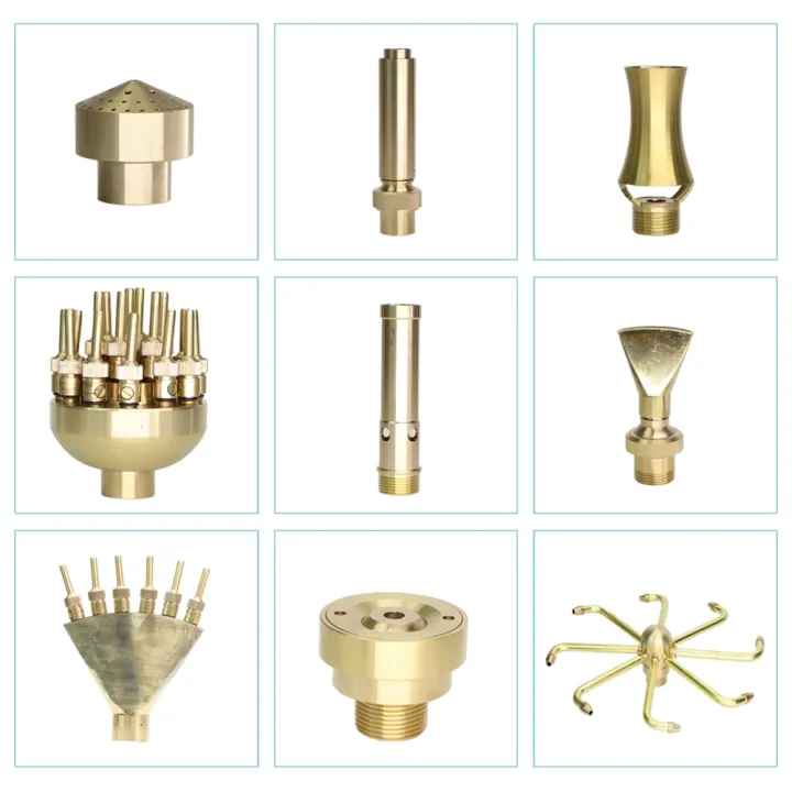 Rbcfhl 15 Types Of Fountain Nozzles Brass Sprinklers Garden Pond ...