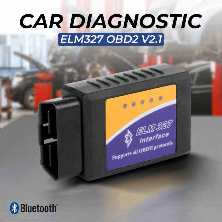 BISA COD / Diagmall Car Diagnostic ELM327 Bluetooth OBD2 V2.1 Test Tool ...