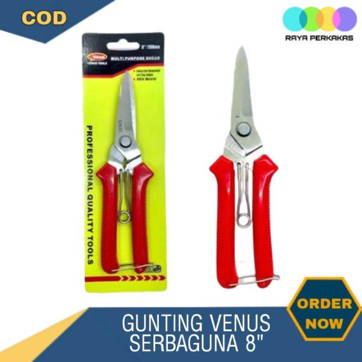 Gunting Galvalum Seng Dan Gunting Dahan Multifungsi 8" Venus | Lazada Indonesia