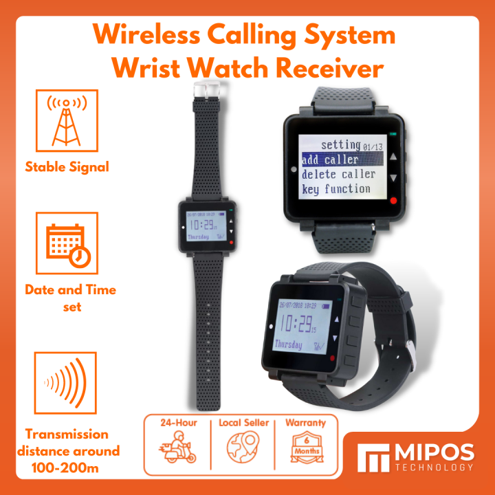 Calling System Wrist Watch Receiver | Wrist Watch Receiver Pager System ...