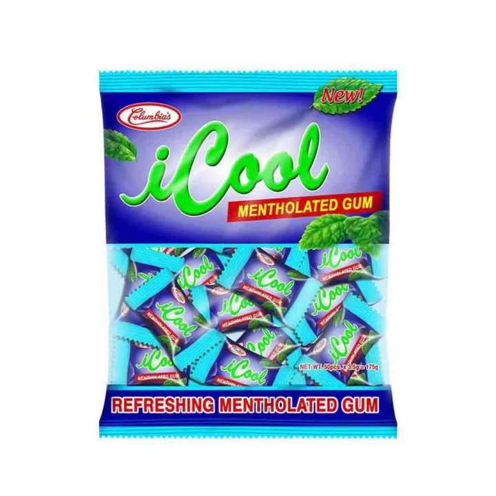I COOL MENTHOLATED GUM ICOOL CHERRY MINT BUBBLEGUM 50+5S | Lazada PH