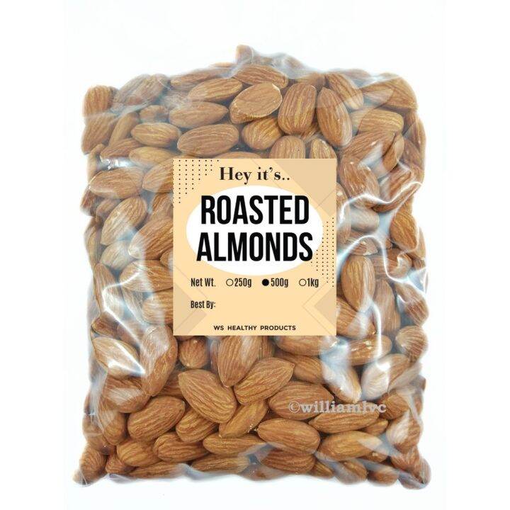 Roasted Whole Almonds (500g 1kg) | Lazada PH
