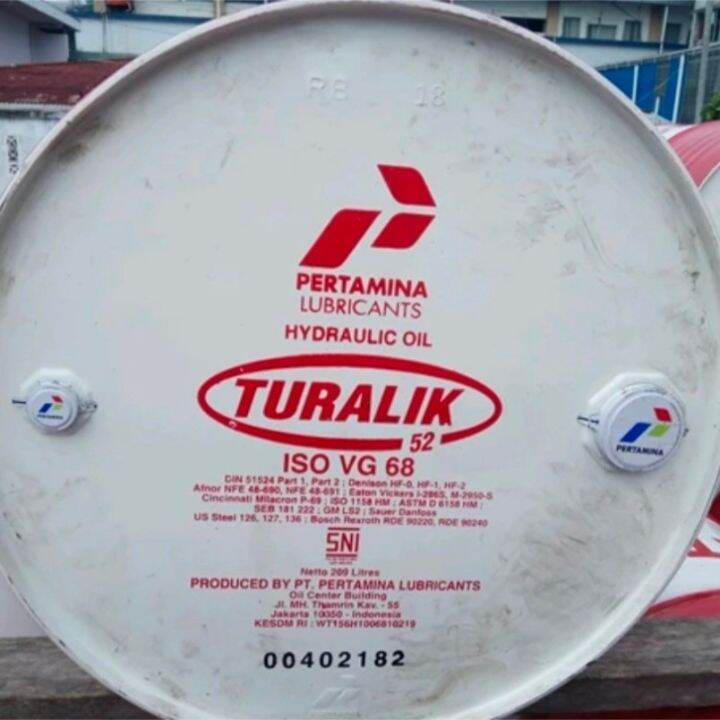 Oli Turalik Drum 209Lt hidrolik 48/52/69 ISO 46/68/100 | Lazada Indonesia