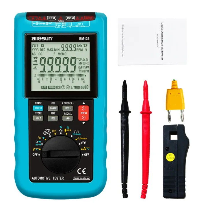 Modern Digital Automotive Multimeter 20A ACA/DCA LCD Autorange Vechile ...