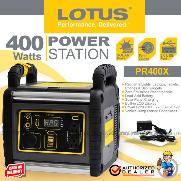 LOTUS 400W Inverter Portable Generator Power Station Set (PR400X ...