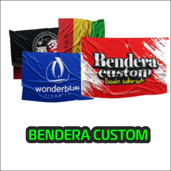 CETAK BENDERA CUSTOM SATUAN | Lazada Indonesia