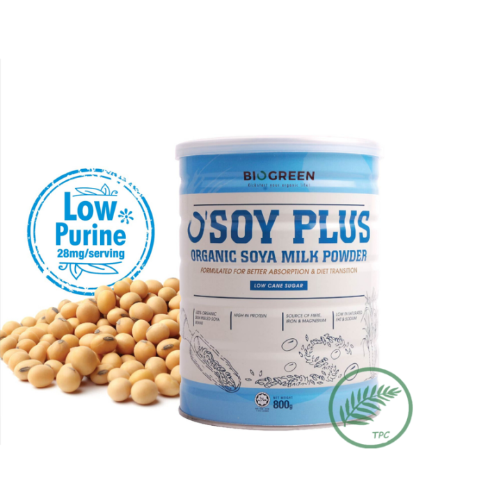 Biogreen O'Soy Plus (Low Cane Sugar) Organic Soya Milk Powder (HALAL ...