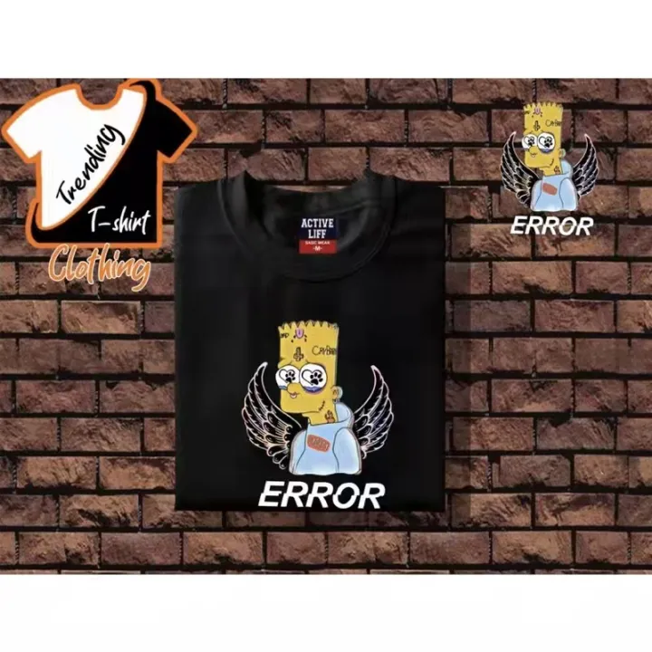 ##Error Simpson Bart Design Tshirt (Unisex) | Lazada PH