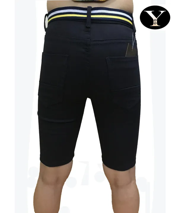 Yee Boys Kids Blue Denim Shorts Tokong With Belt 34505 (For 2-10 yr ...