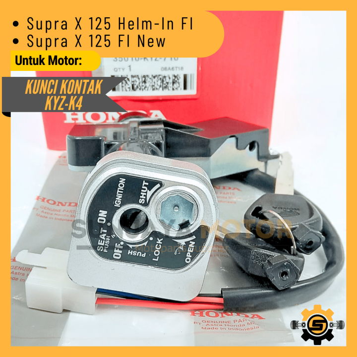 Kunci Kontak Set KYZ 4 Kabel Keyset Konci Kontak Original Honda Supra X ...