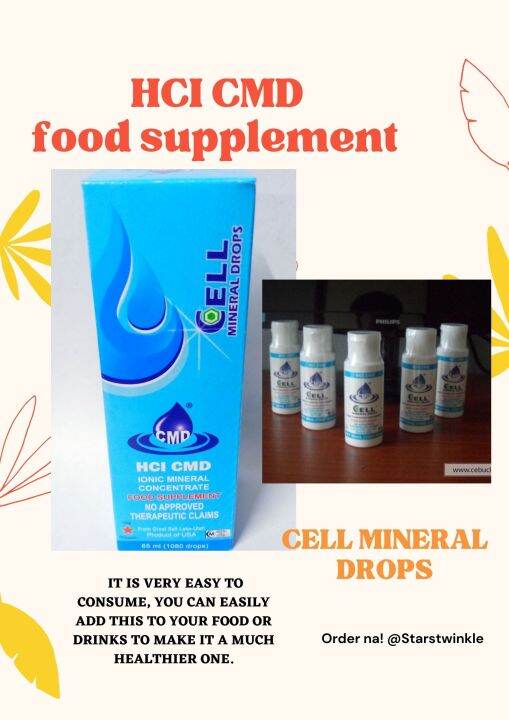 HCI CMD : Cell Mineral Drops : 30ml, 600 drops, Food Supplement | Lazada PH