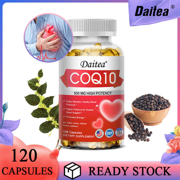 Coenzyme Q10 supplement, antioxidant, supports heart and energy ...