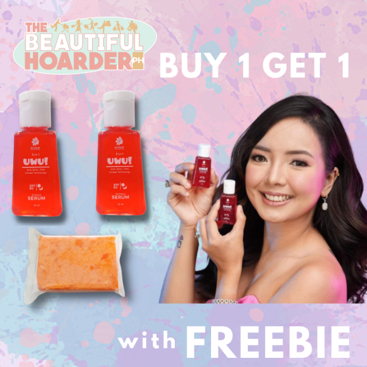 Authentic Rosmar UWU 3 in 1 AHA BHA PHA Serum with SPF 60 Gentle Formula Skin Moisturizer ...